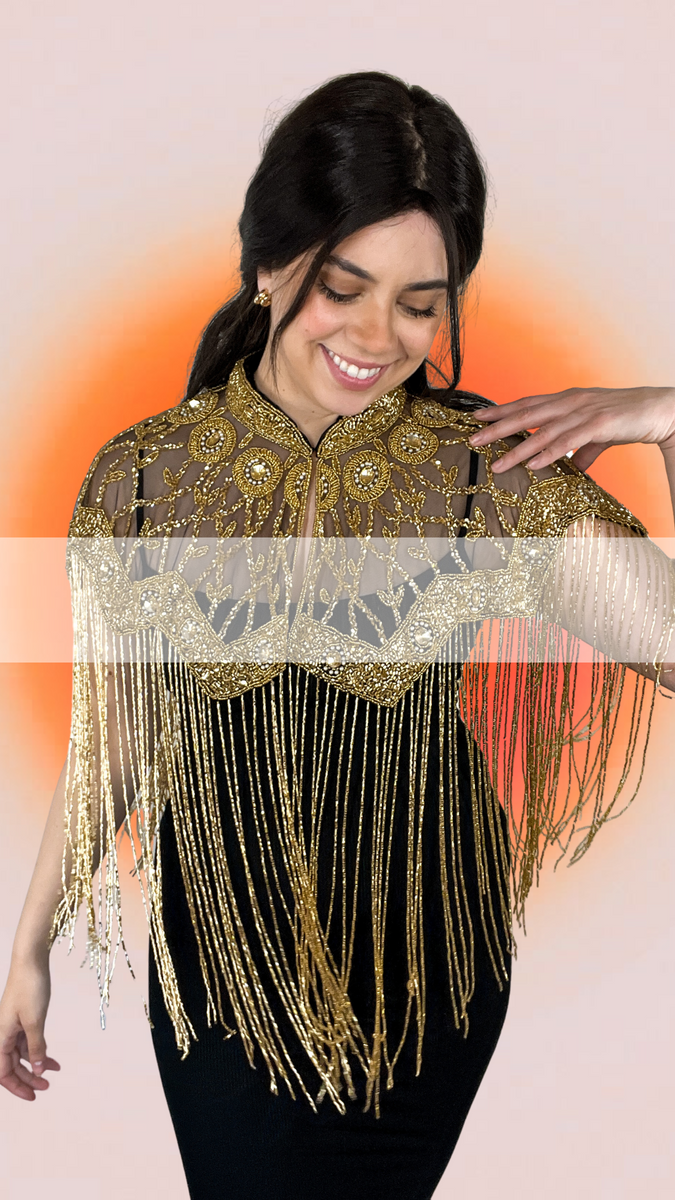 BEADED CAPES– HANDS OF HARLOW