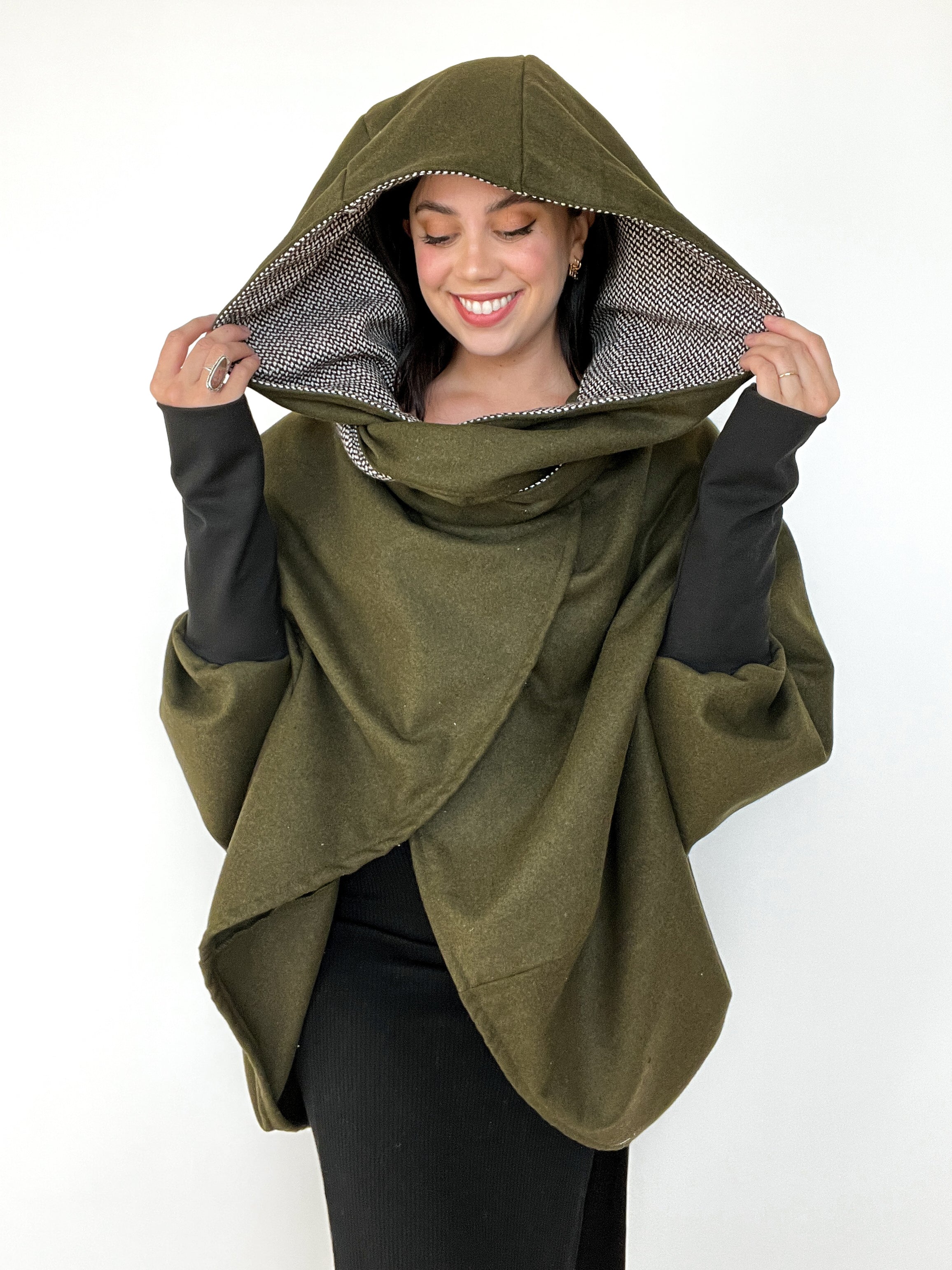 MOSSY WRAP JACKET (Ready to ship)– HANDS OF HARLOW