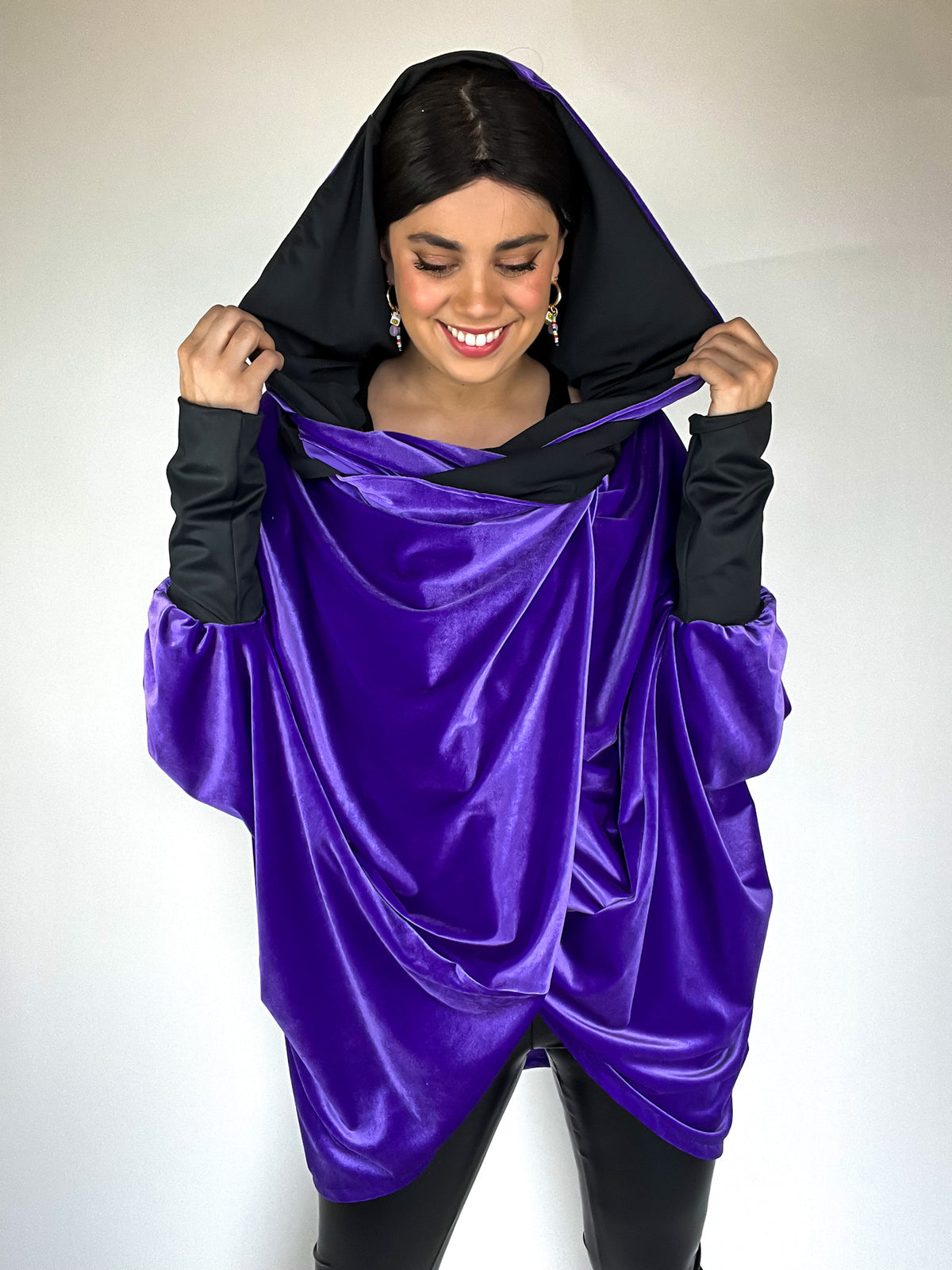 Royal Purple Wrap Jacket– HANDS OF HARLOW